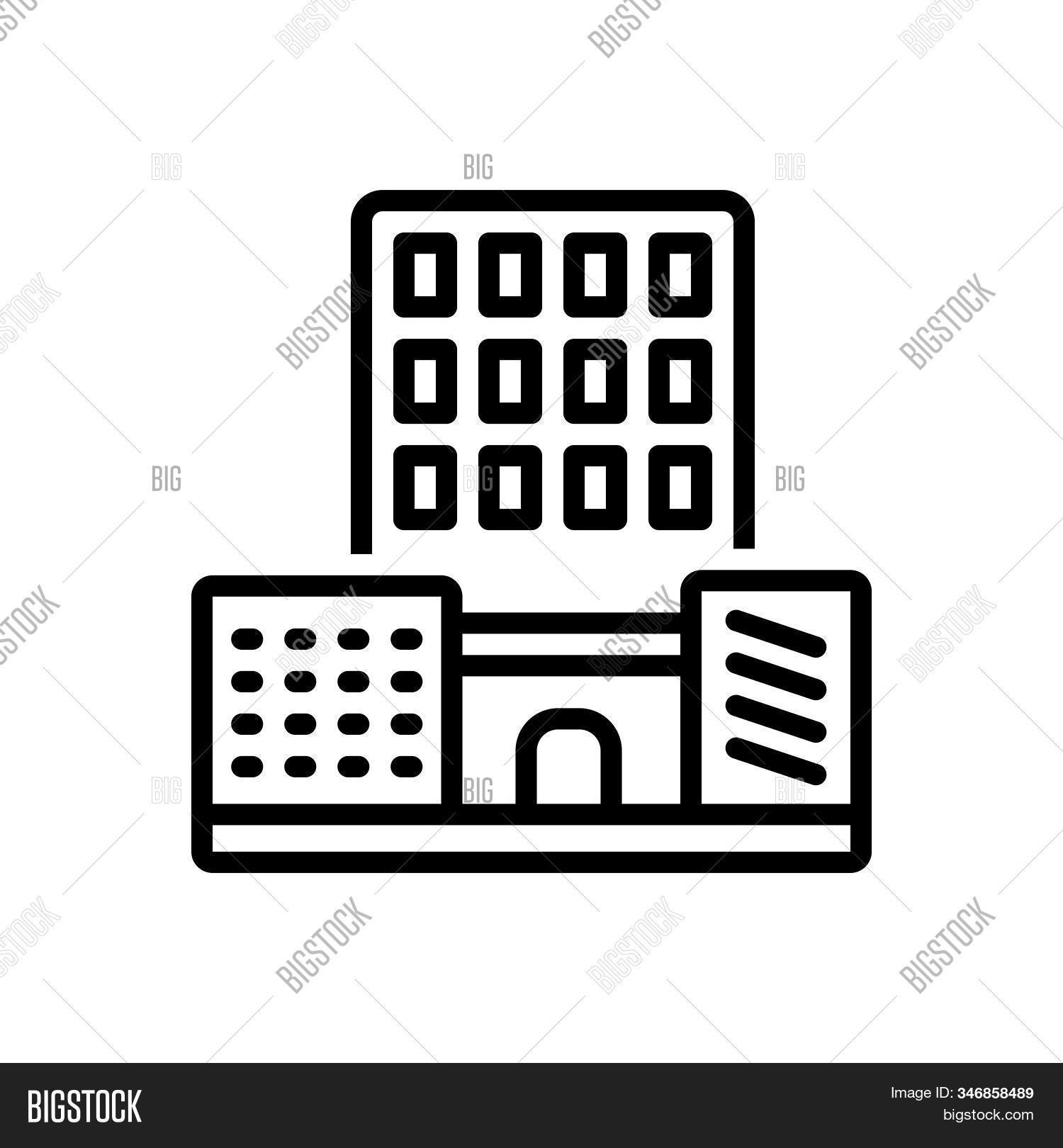 Black Line Icon Vector & Photo (Free Trial) | Bigstock