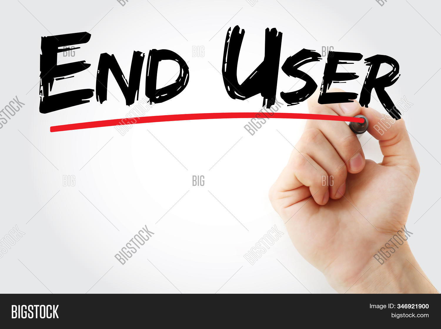 End User Text Marker, Image & Photo (Free Trial) | Bigstock