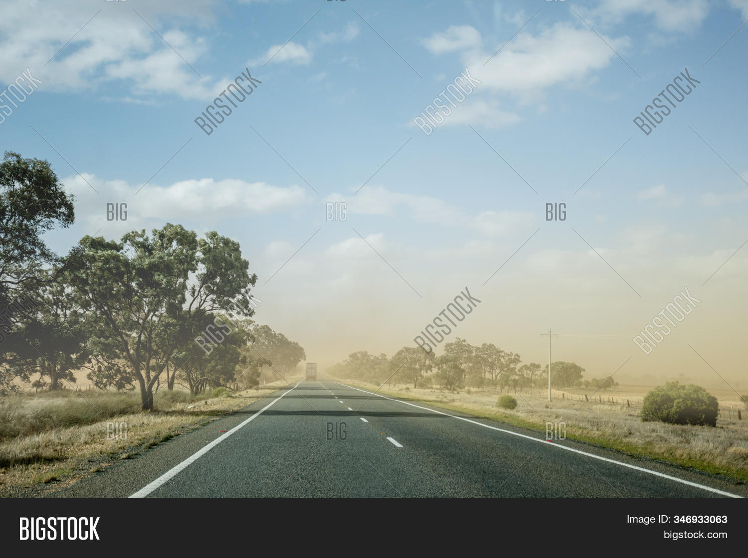 Dust Storm On Road Image & Photo (Free Trial) | Bigstock