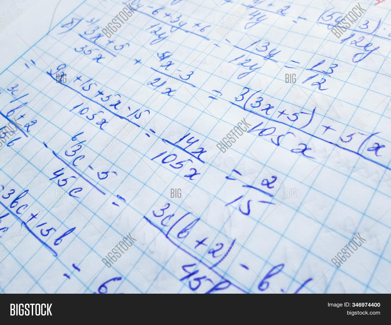 Math Formulas Written Image & Photo (Free Trial) | Bigstock