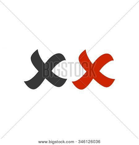 X Marks .two Red Vector & Photo (Free Trial) | Bigstock