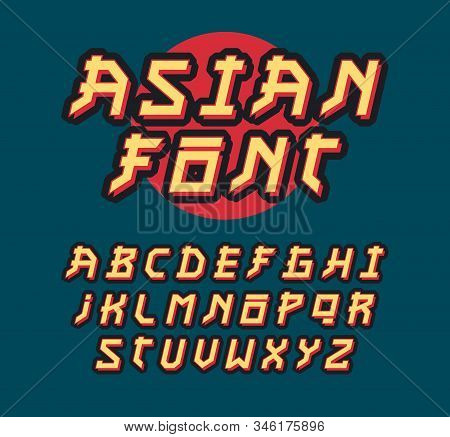 Set Letters Asian Vector & Photo (Free Trial) | Bigstock