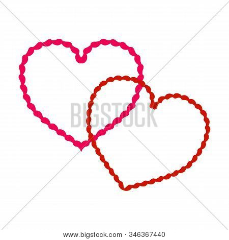 Two Red Love Hearts Joined Images, Illustrations & Vectors (Free ...