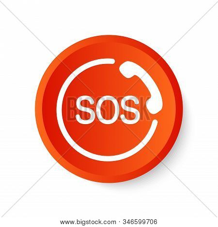 Sos Button. Emergency Vector & Photo (Free Trial) | Bigstock