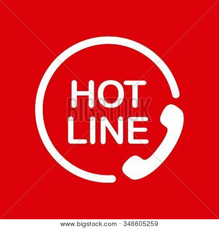 Hot Line Icon. Vector & Photo (Free Trial) | Bigstock