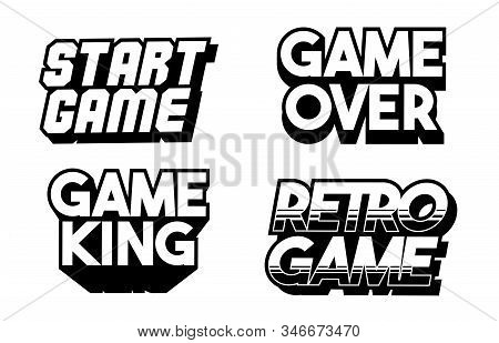 Lettering Game Design Vector & Photo (Free Trial) | Bigstock