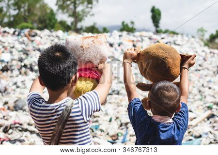 Poor Boy Collecting Image & Photo (Free Trial) | Bigstock
