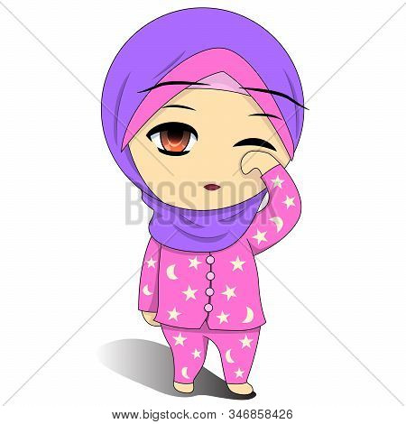 Chibi Muslim Female Vector & Photo (Free Trial) | Bigstock