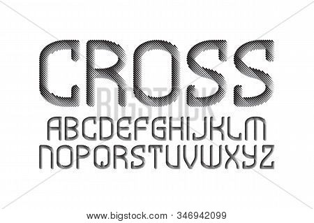 Cross Alphabet. Black Vector & Photo (Free Trial) | Bigstock