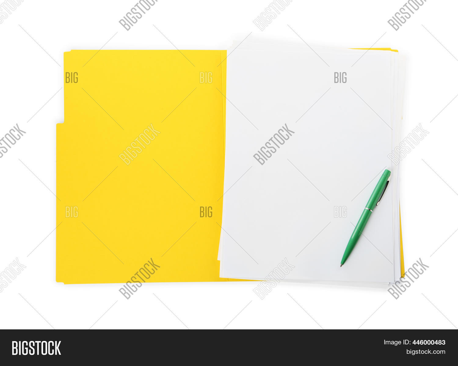 Yellow File Blank Image & Photo (Free Trial) | Bigstock