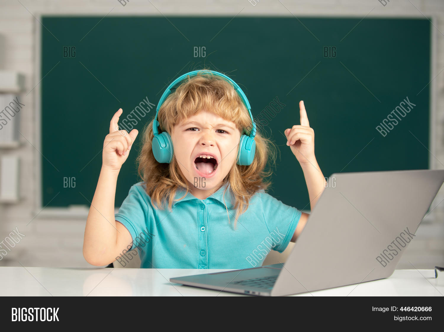 Kid Angry At Computer