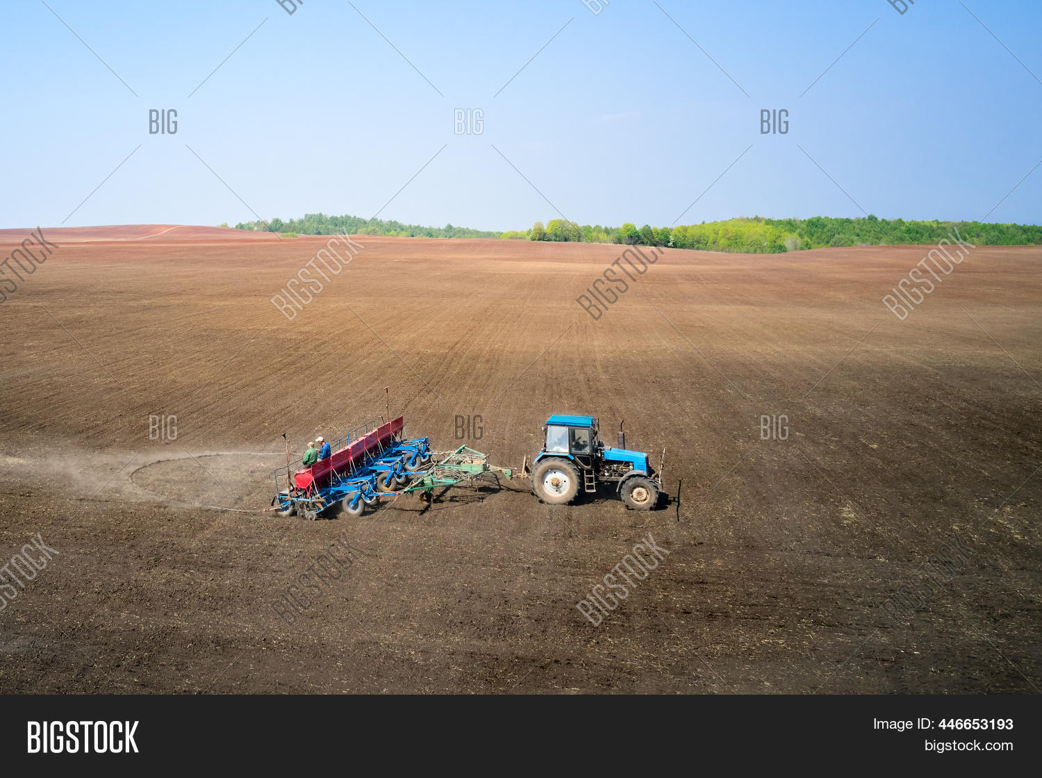 Farmer Sows Field Image & Photo (Free Trial) | Bigstock