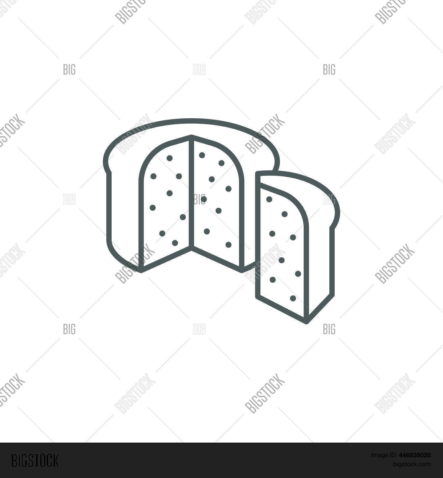 Panettone Bread Line Vector & Photo (Free Trial) | Bigstock