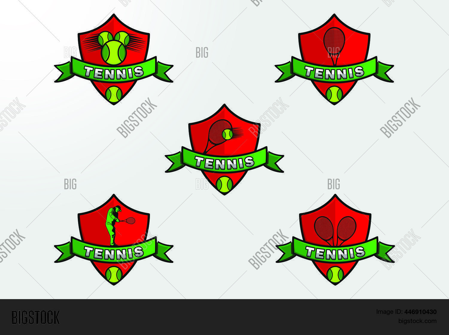 Racket Tennis Logo Vector & Photo (Free Trial) | Bigstock