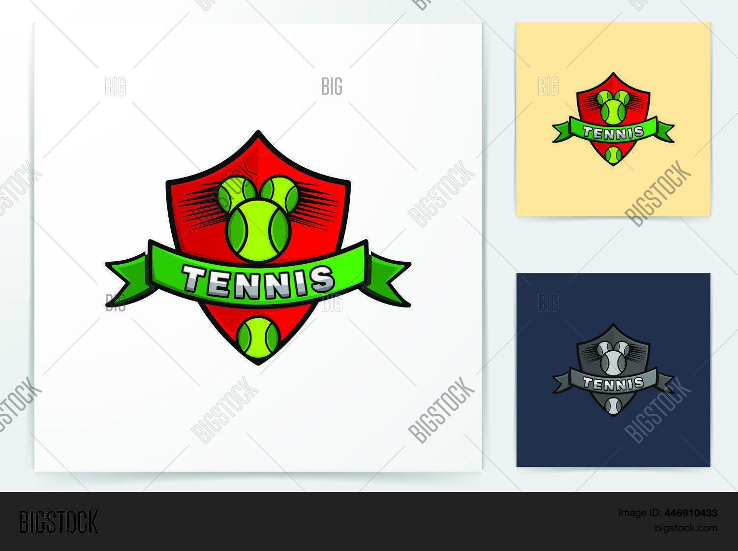 Racket Tennis Logo Vector & Photo (Free Trial) | Bigstock