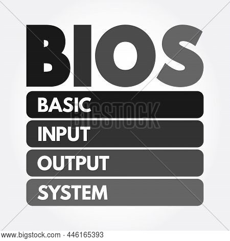 Bios - Basic Input Image & Photo (Free Trial) | Bigstock