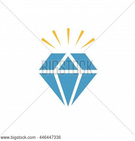 Diamond Icon Vector. Vector & Photo (Free Trial) | Bigstock