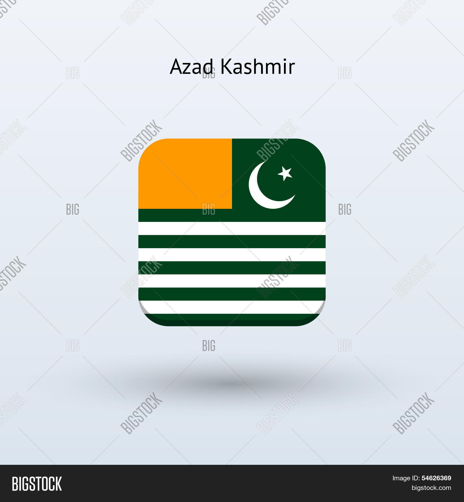Azad Kashmir Flag Vector & Photo (Free Trial) | Bigstock