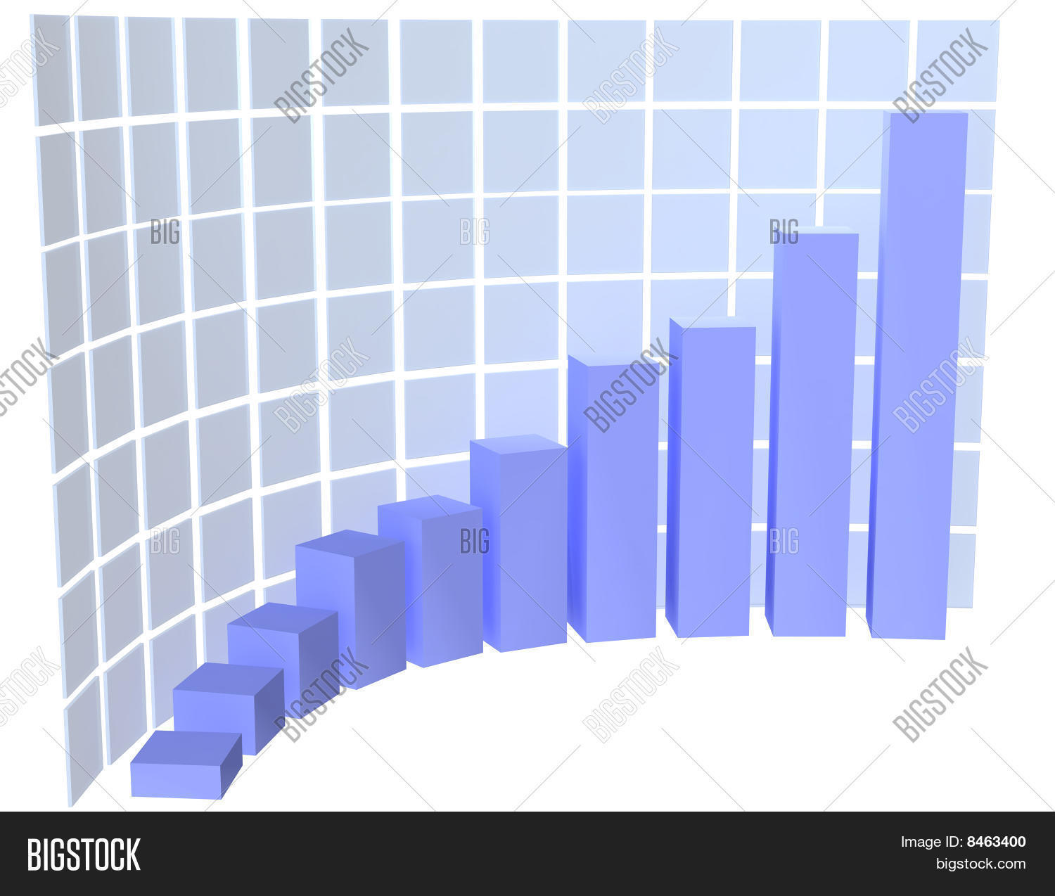 Curved Bar Chart On Image & Photo (Free Trial) | Bigstock