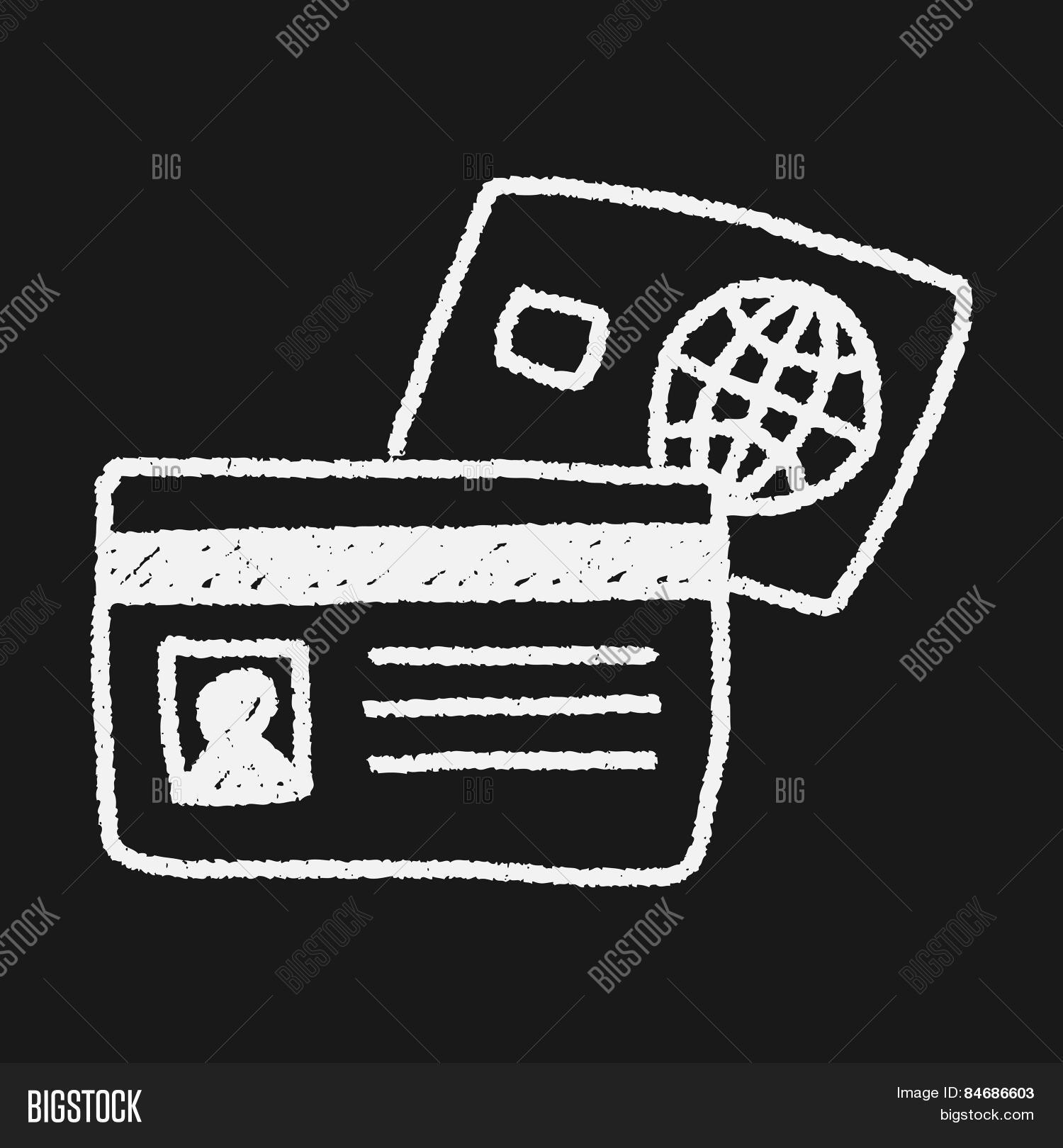 Identity Card Drawing Vector & Photo (Free Trial) | Bigstock