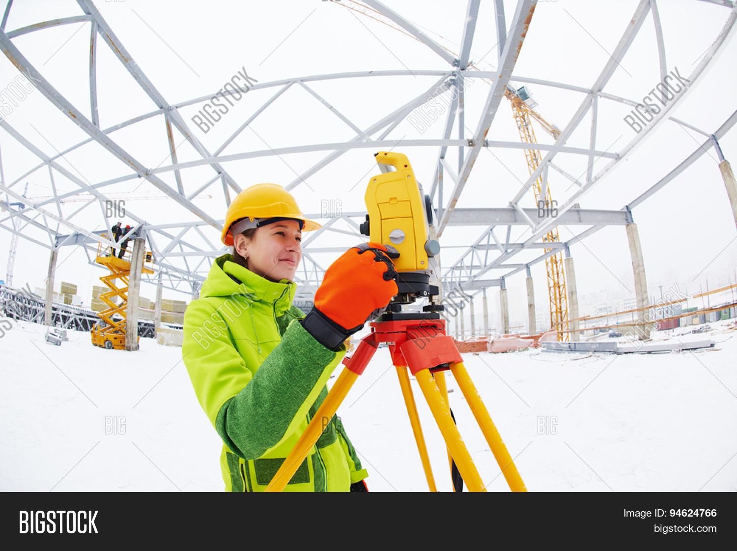 Female Surveyor Worker Image & Photo (Free Trial) | Bigstock