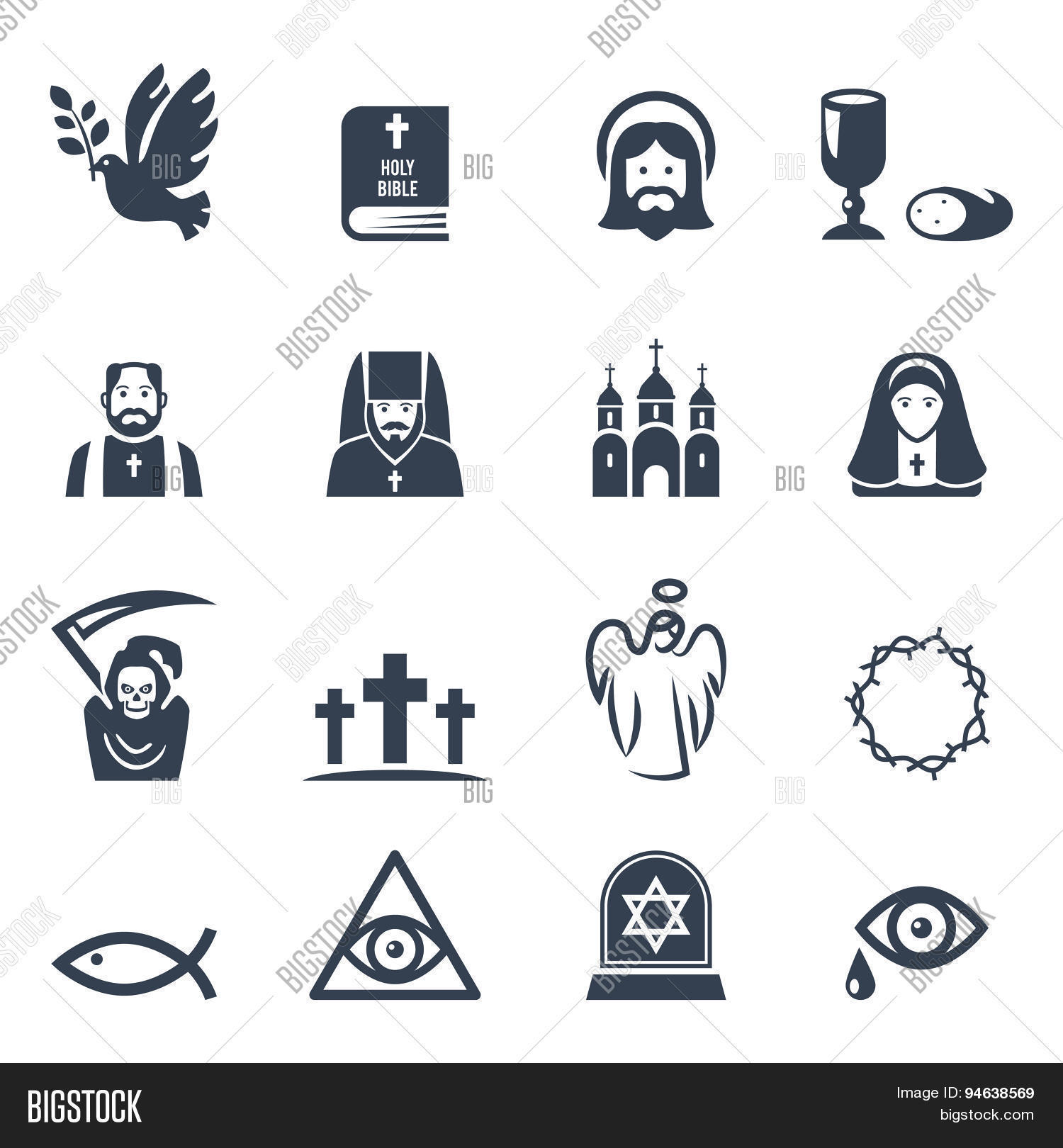 Vector Black Religion Vector & Photo (Free Trial) | Bigstock