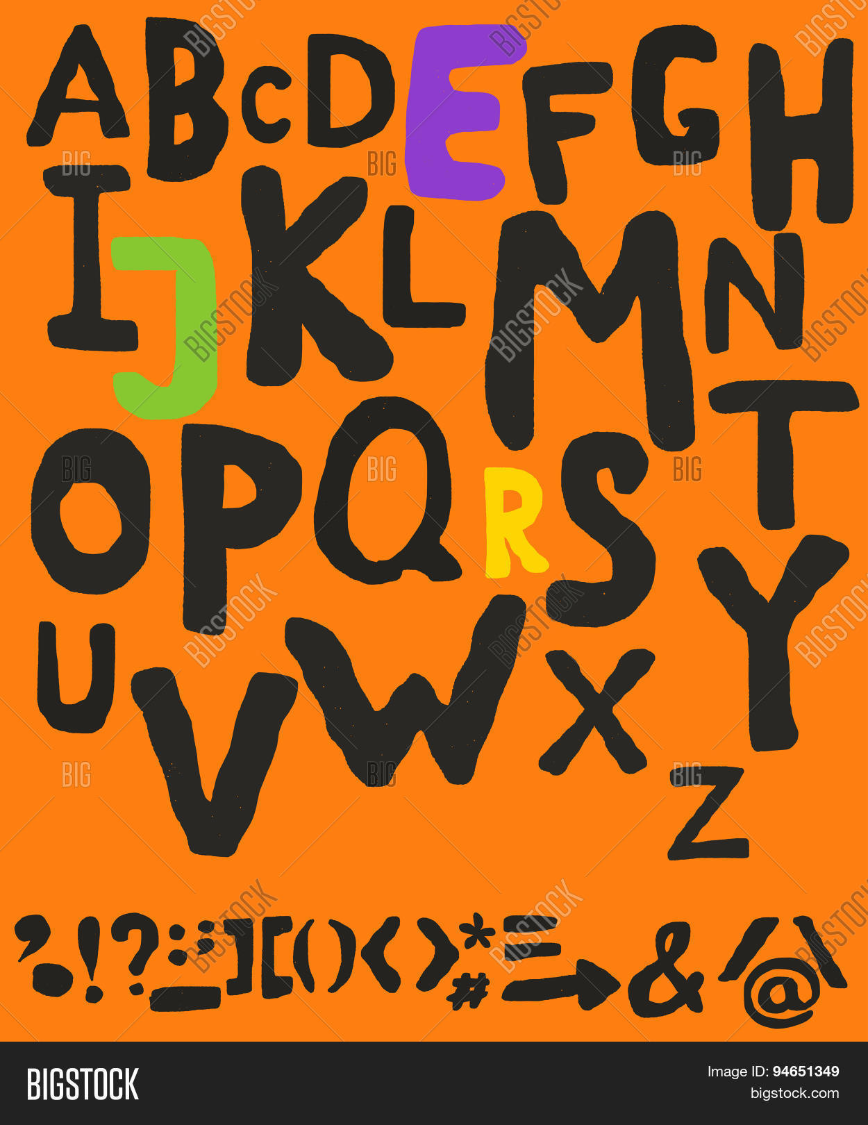 Alphabet Punctuation Vector & Photo (Free Trial) | Bigstock