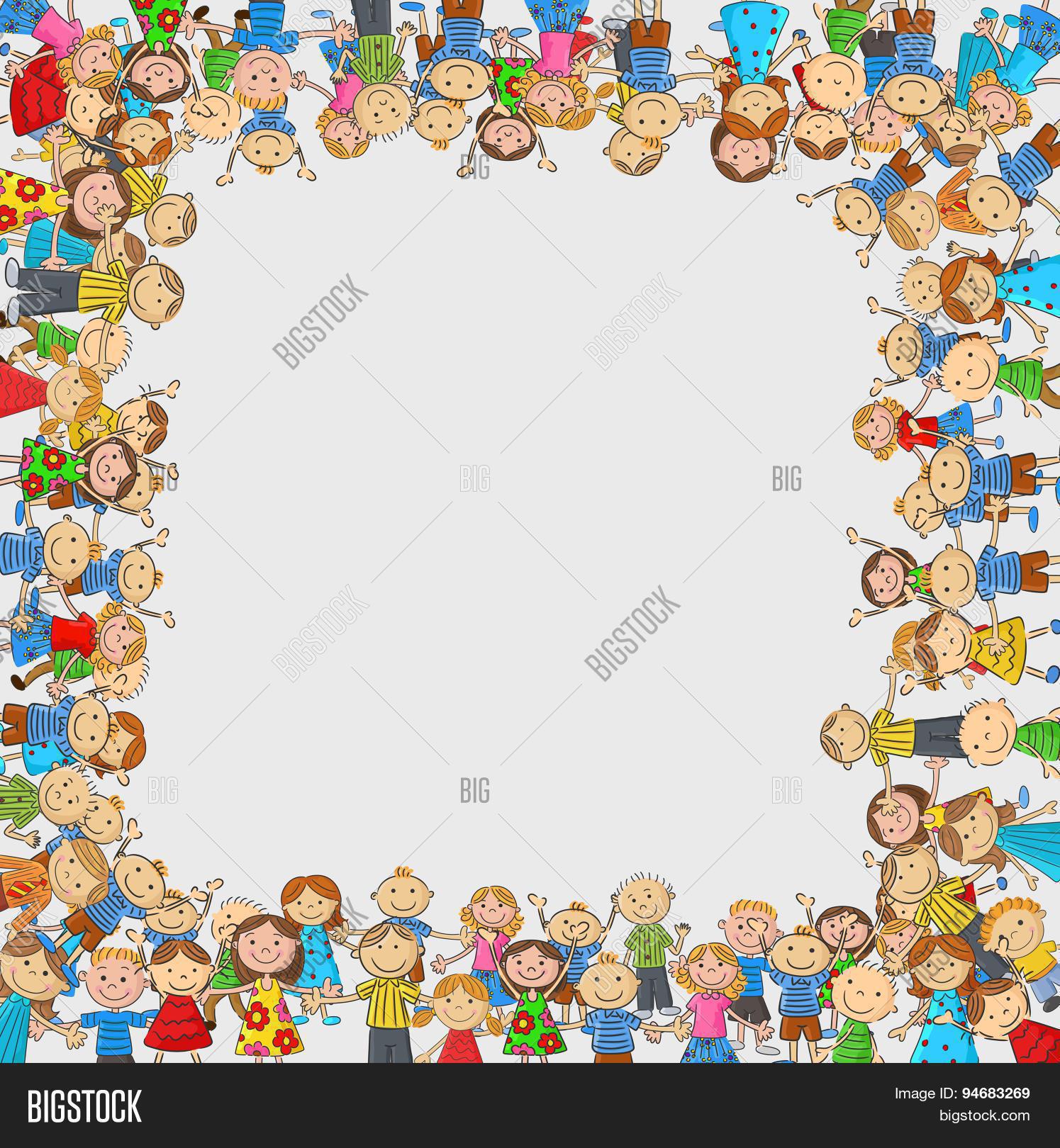 Crowd Children Vector & Photo (Free Trial) | Bigstock
