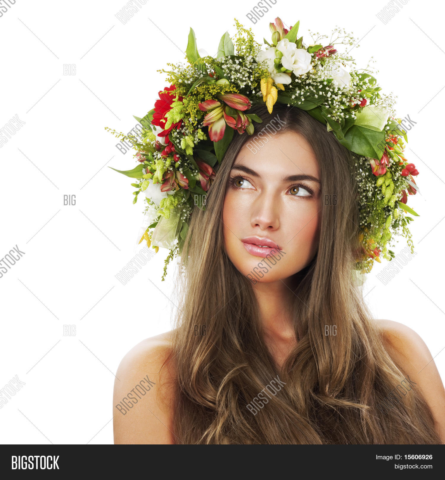Beautiful Woman Flower Image & Photo (Free Trial) | Bigstock