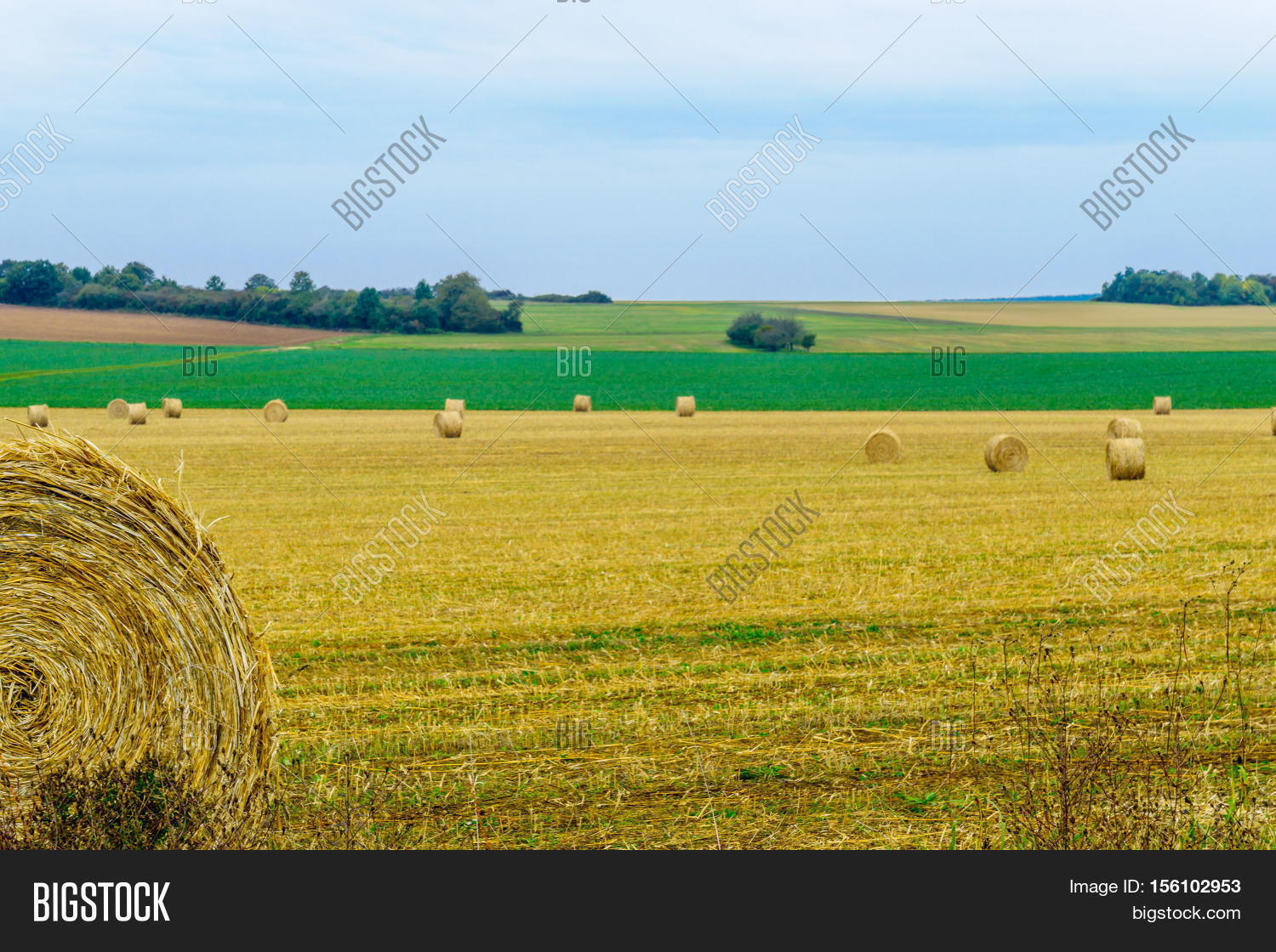 Countryside Haystacks Image & Photo (Free Trial) | Bigstock