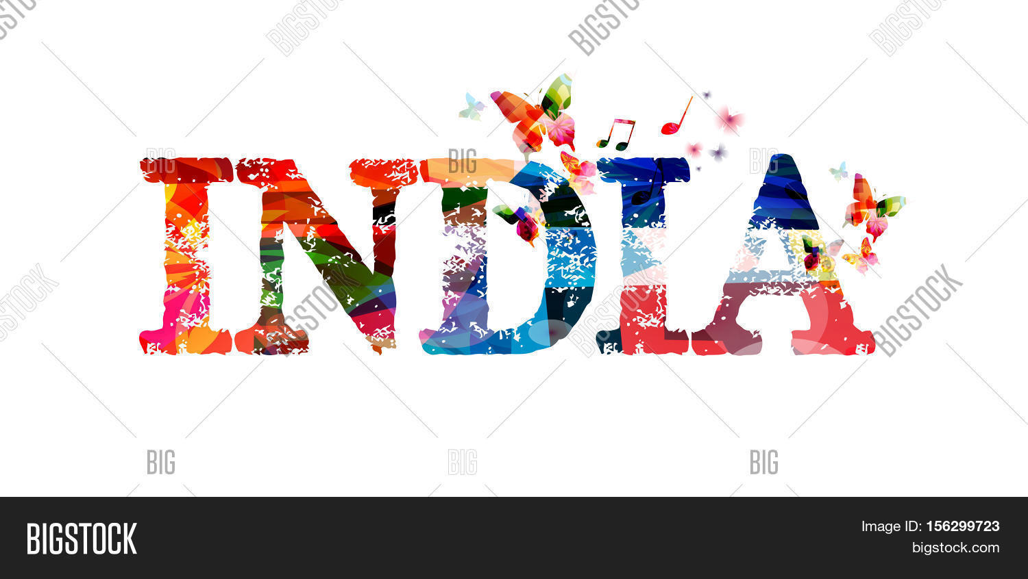 India Typographic Image & Photo (Free Trial) | Bigstock