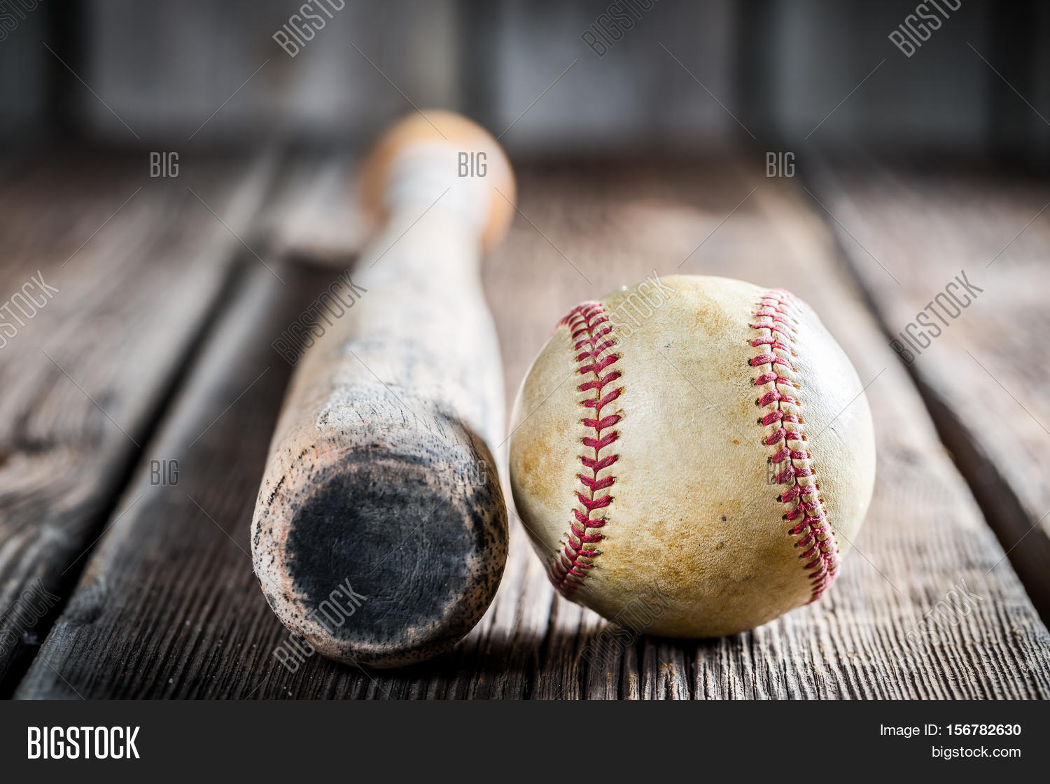 Baseball Bat Ball On Image & Photo (Free Trial) | Bigstock