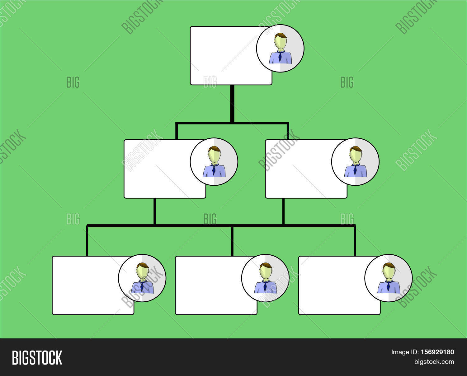 White Organogram Heads Image & Photo (Free Trial) | Bigstock