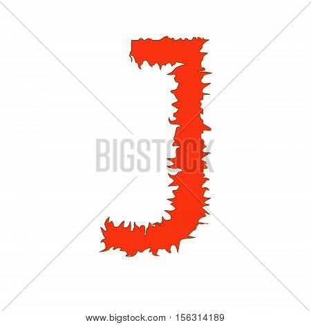 Fire Letter J Isolated Image & Photo (Free Trial) | Bigstock