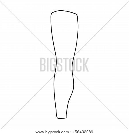 Leg Icon Outline Vector & Photo (Free Trial) | Bigstock