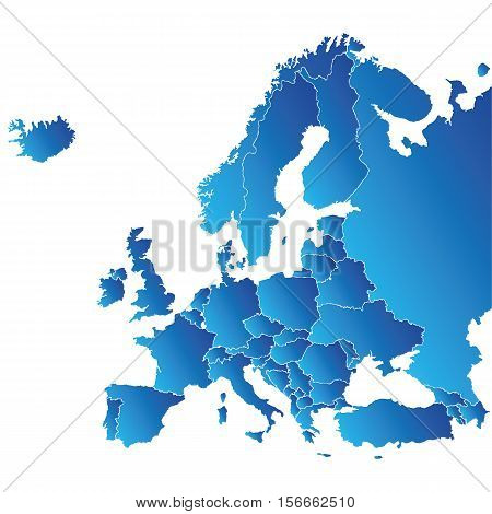 Map Europe. Political Vector & Photo (Free Trial) | Bigstock