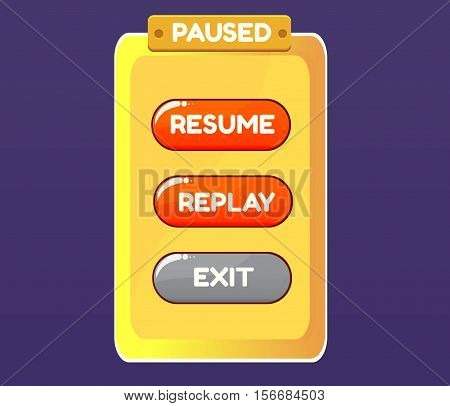 Game Pause. Vector Vector & Photo (Free Trial) | Bigstock