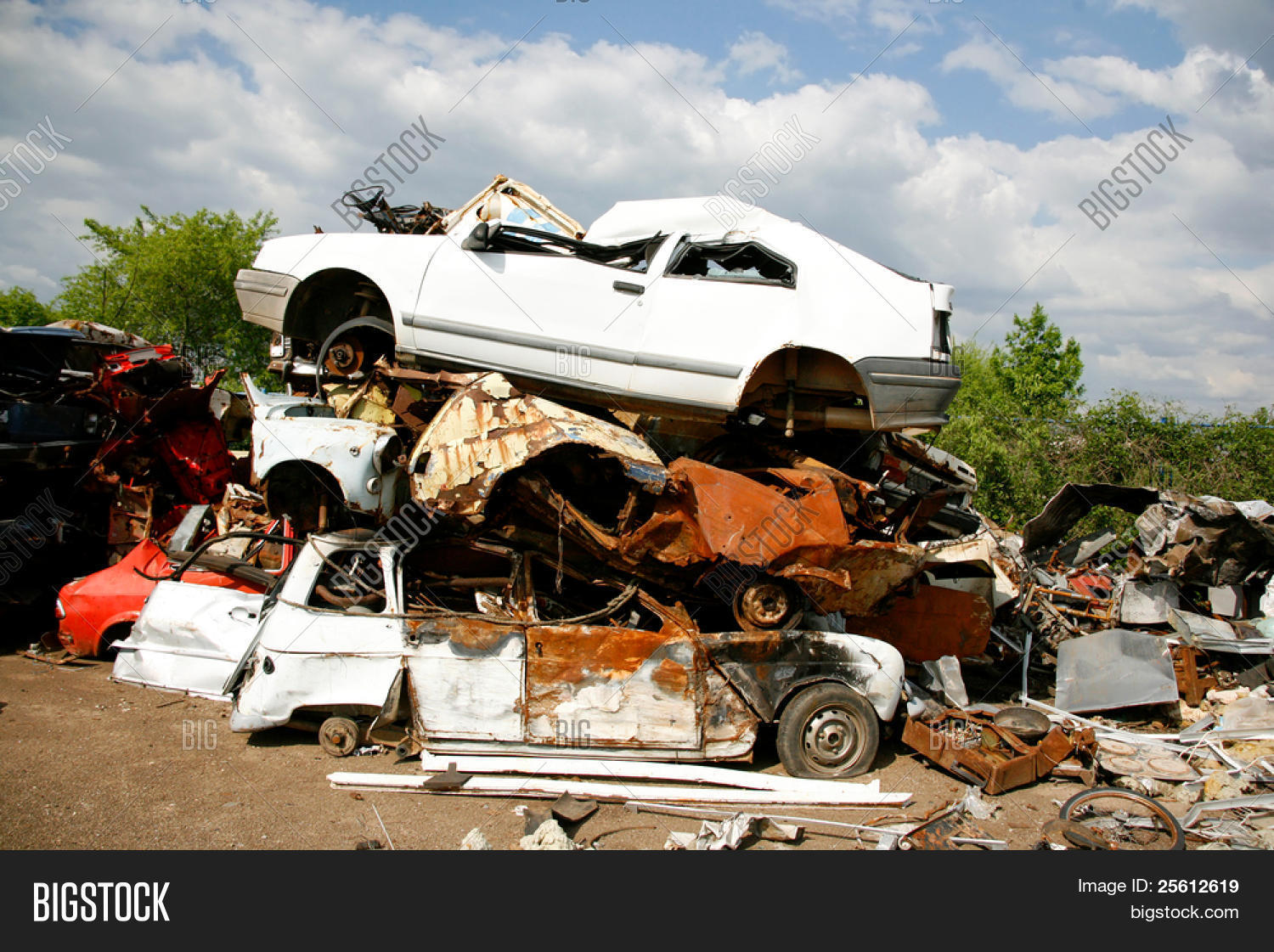 Cars Piled On Top Each Image & Photo (Free Trial) | Bigstock