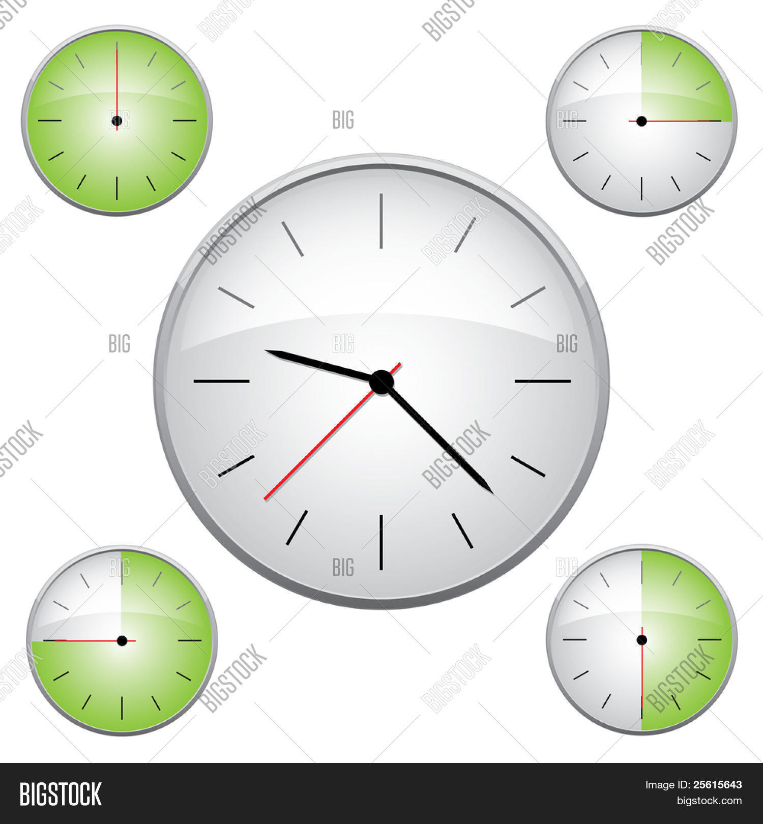 Clock Illustration. Vector & Photo (Free Trial) | Bigstock
