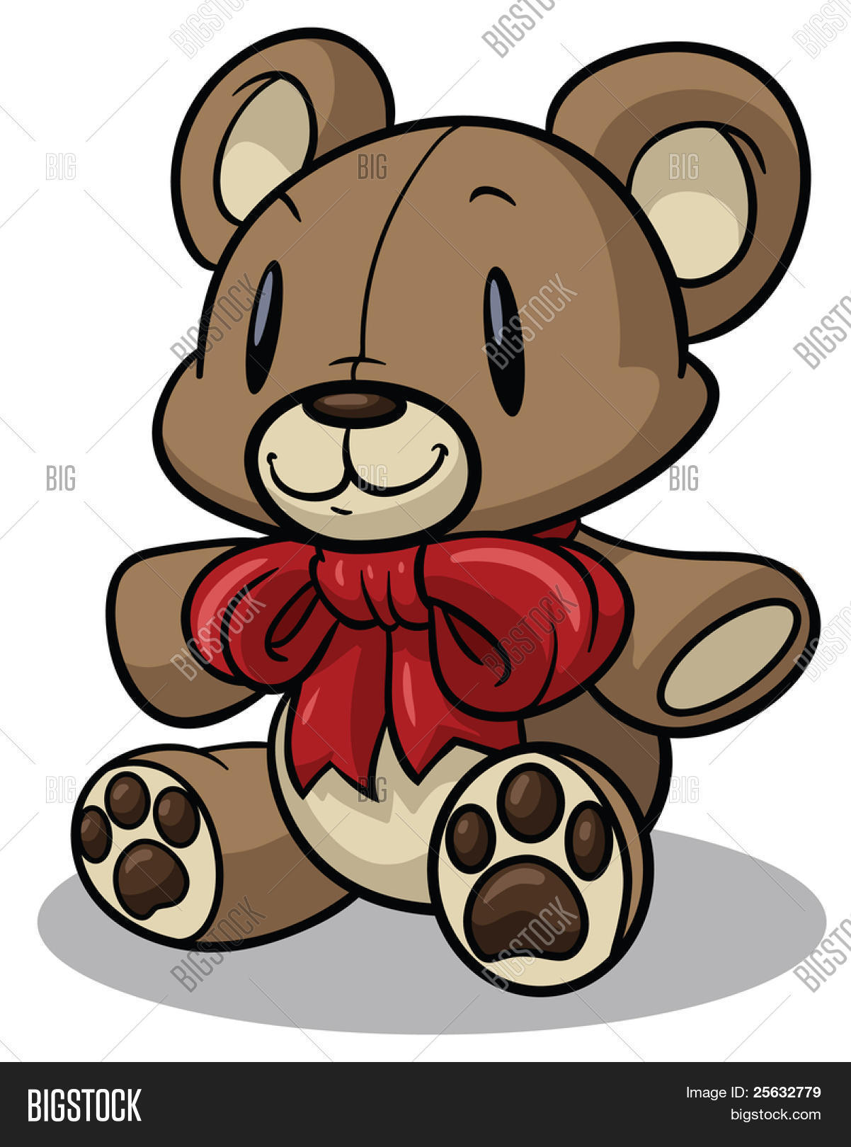 Cute Cartoon Teddy Vector & Photo (Free Trial) | Bigstock