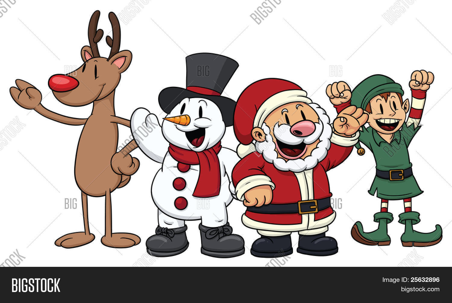 Four Cute Cartoon Vector & Photo (Free Trial) | Bigstock