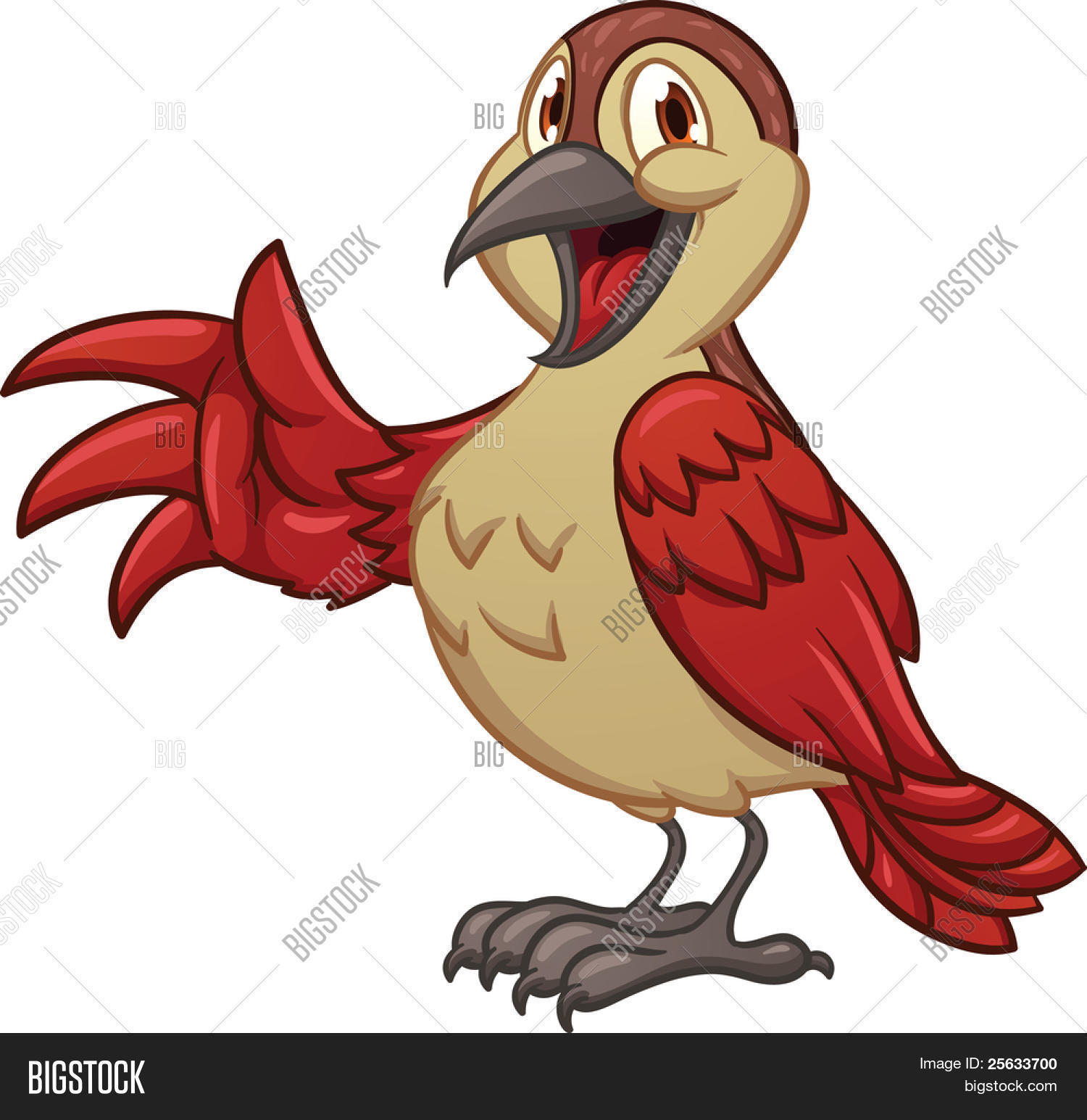 Cute Cartoon Xenops. Vector & Photo (Free Trial) | Bigstock