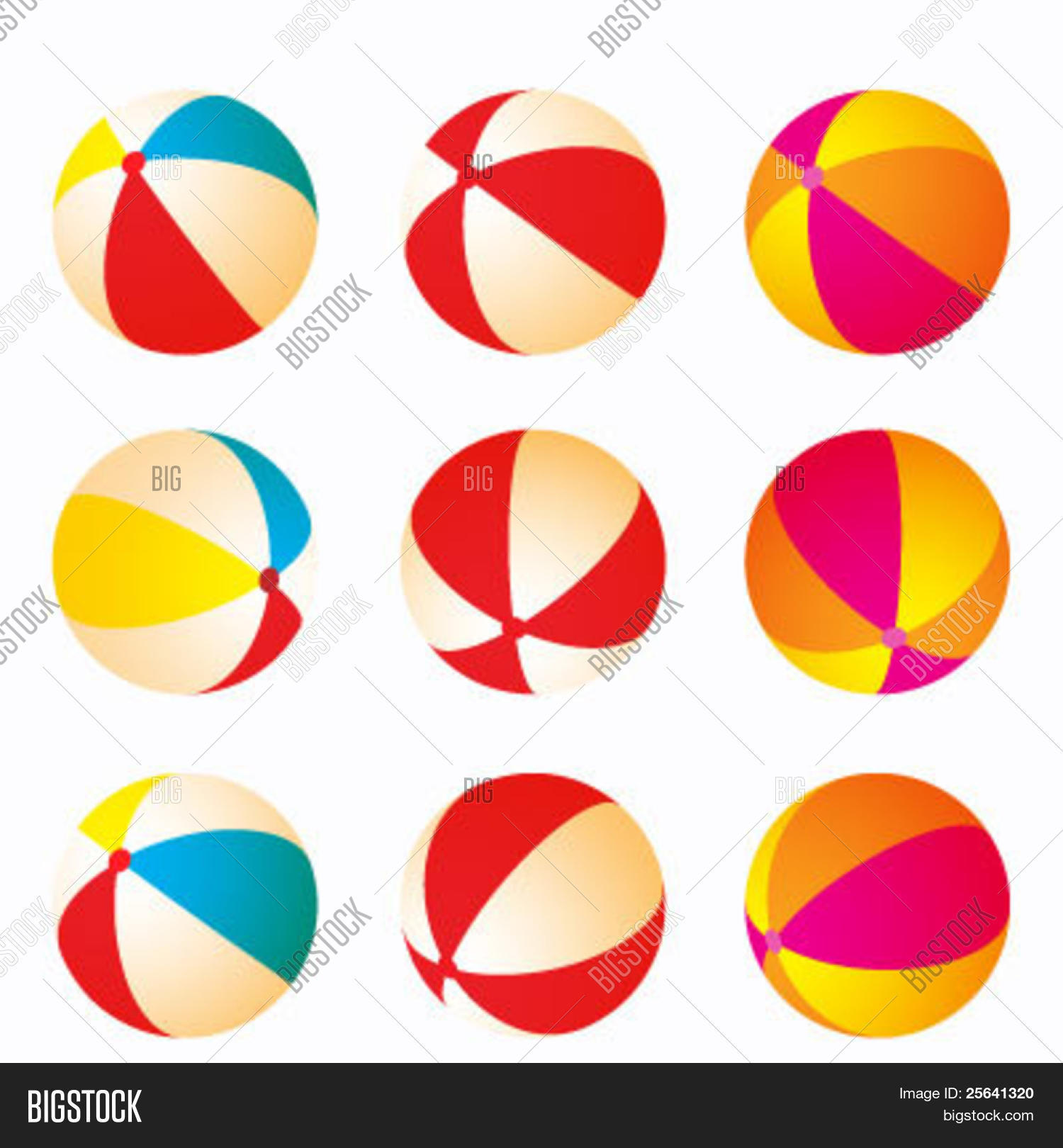 Eps 10 Beach Ball Vector & Photo (Free Trial) | Bigstock