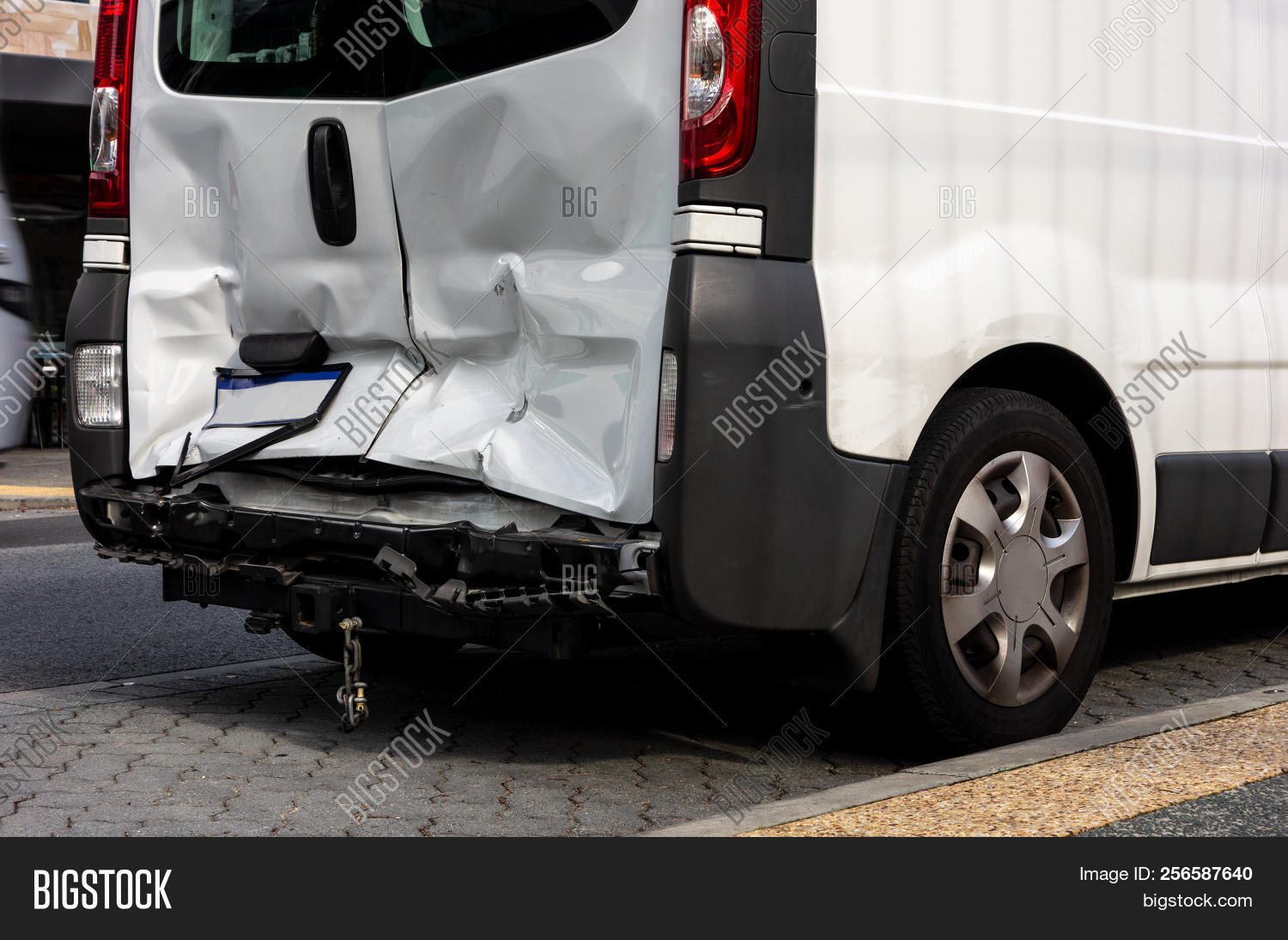 White Van Damaged Image & Photo (Free Trial) | Bigstock