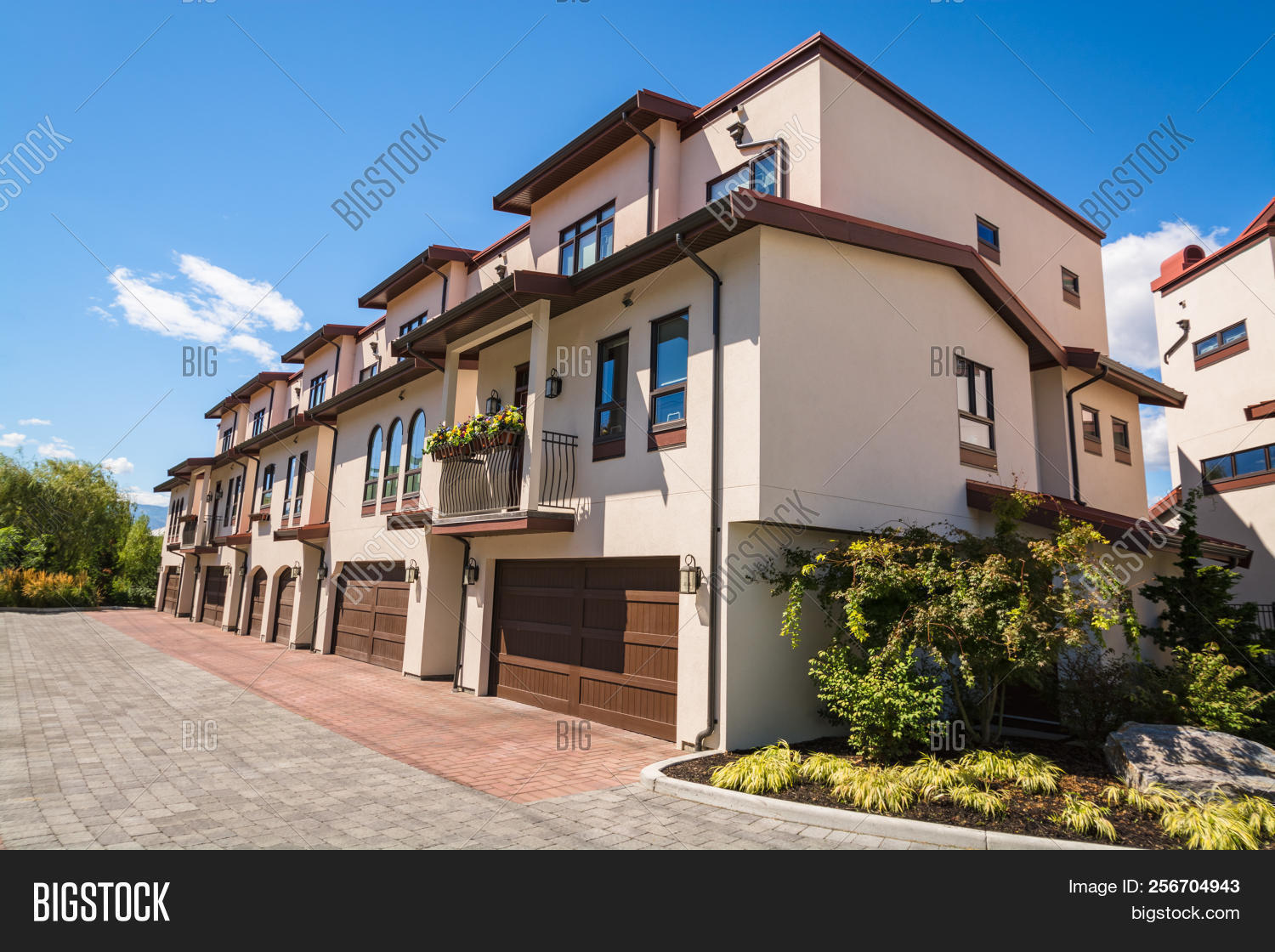 Residential Townhouses Image & Photo (Free Trial) | Bigstock