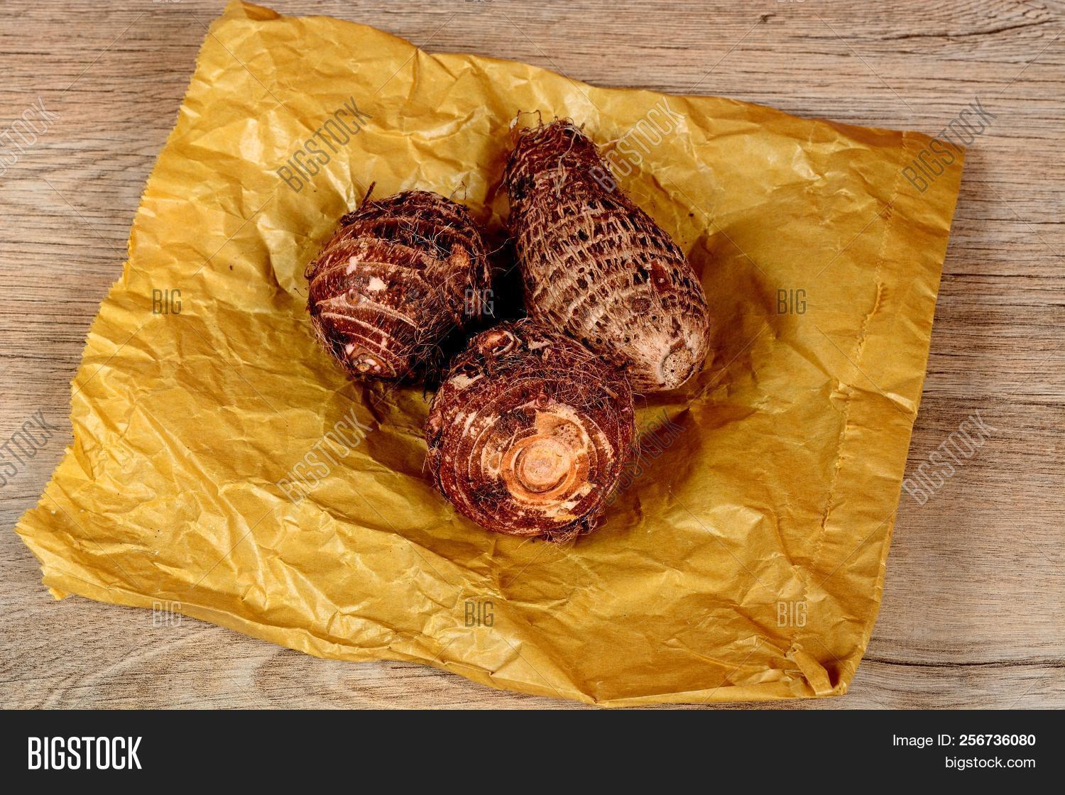 Three Whole Raw Eddoes Image & Photo (Free Trial) | Bigstock