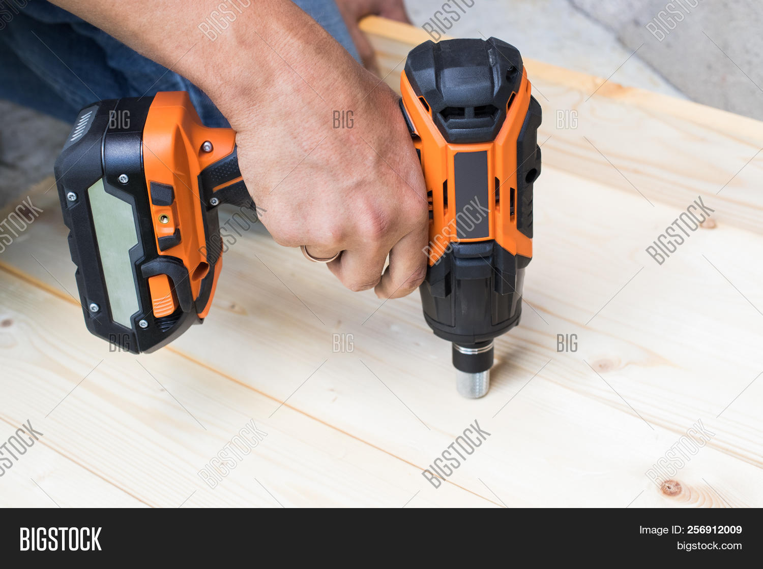 Men Hand Drilling Image & Photo (Free Trial) | Bigstock