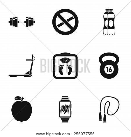 Classes Gym Icons Set Image & Photo (Free Trial) | Bigstock