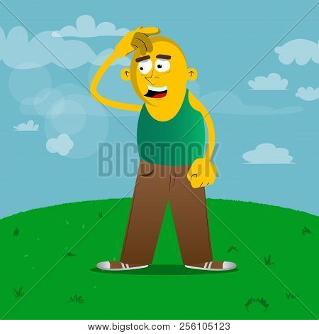 Funny Yellow Man Vector & Photo (Free Trial) | Bigstock