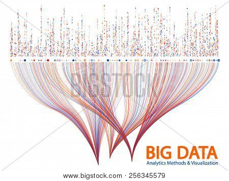 Big Data Statistical Analysis Visualization Concept Vector Design. 0 And 1 Binary Matrix Data ...